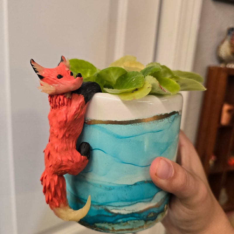 Fox Flower Pot - Etsy