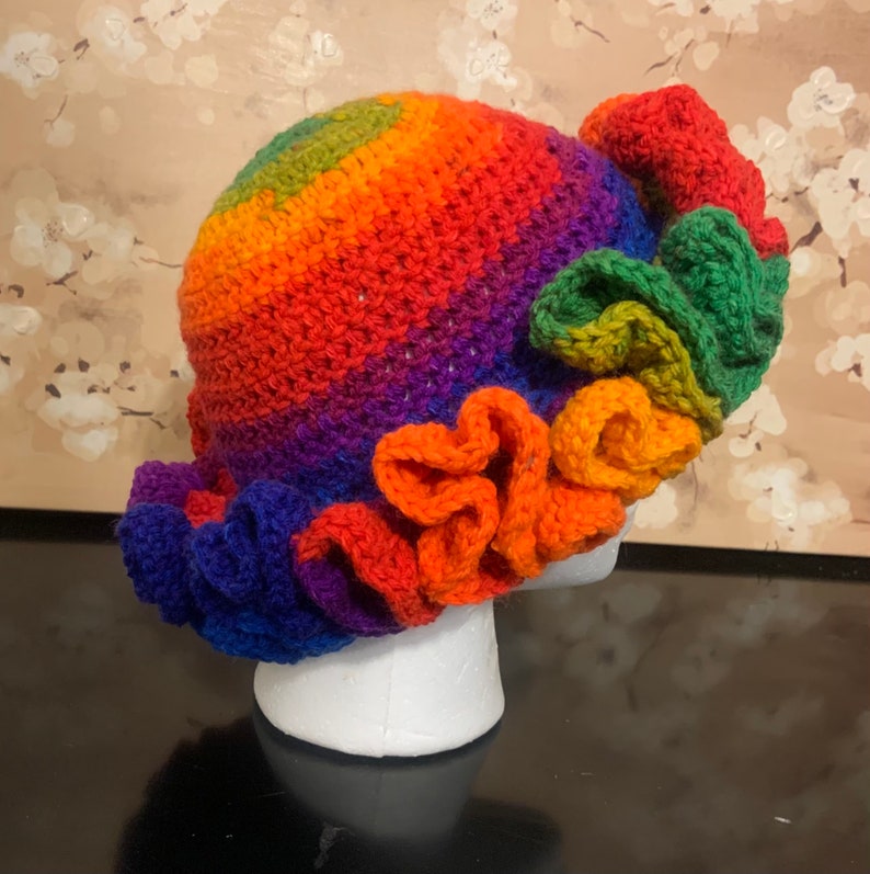 Crochet Ruffle Hat - Etsy