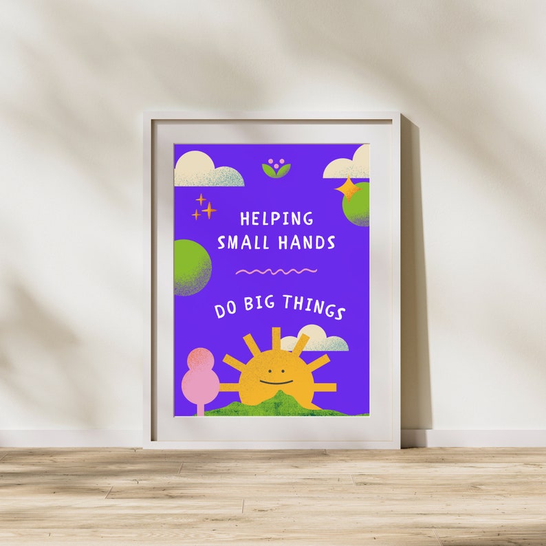 Pediatric Occupational Therapy Poster: Helping Small Hands Do Big ...