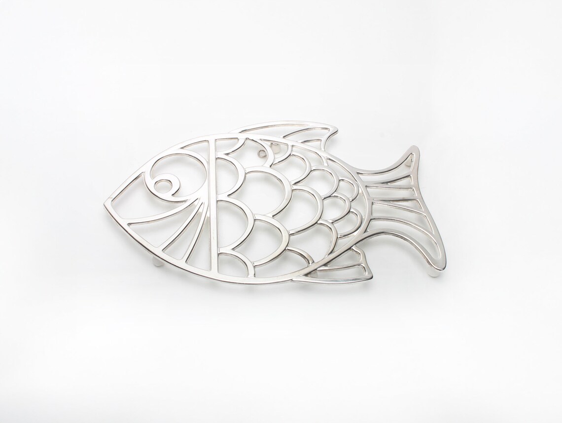 Silver Plated Fish Shaped Trivet by Leonard Silver Manufacturing ...
