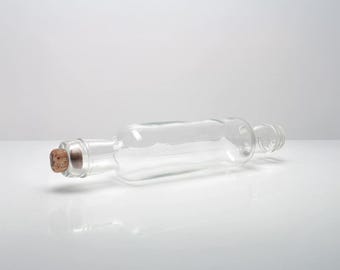 Rare Cobalt Blue “baker’s Choice” Glass Rolling Pin With Metal Cap ...