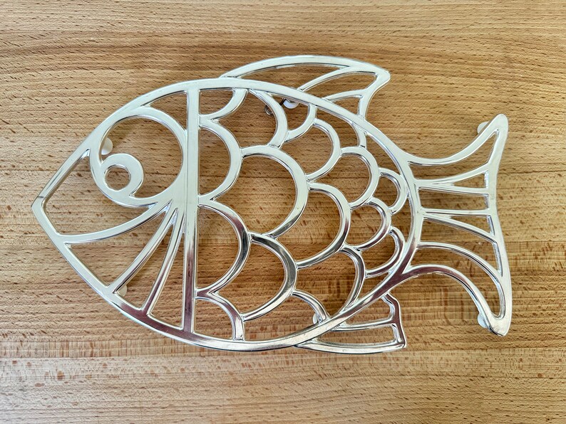 Silver Plated Fish Shaped Trivet by Leonard Silver Manufacturing ...