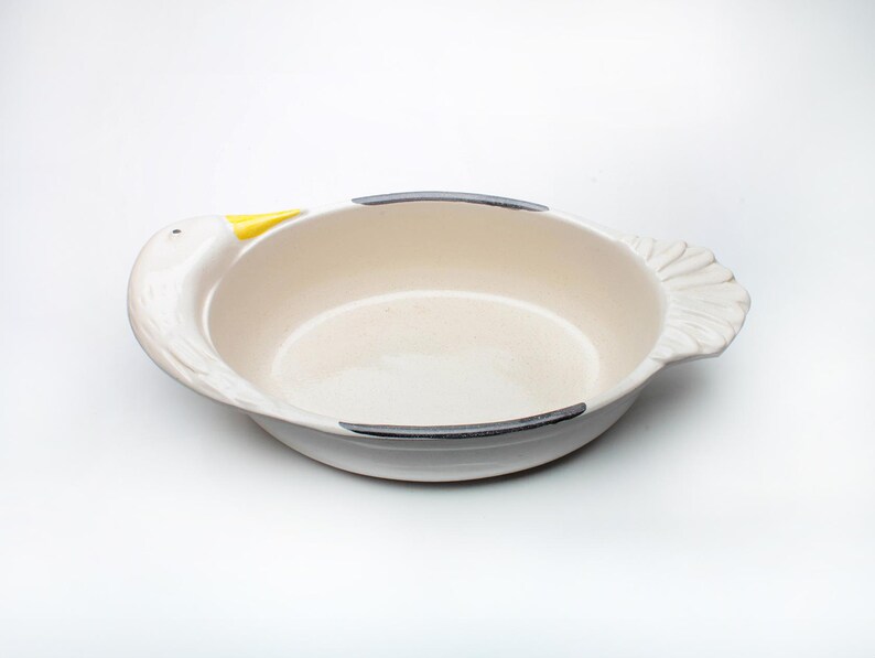 French Cooking Ceramic Dish Goose Shape - Etsy