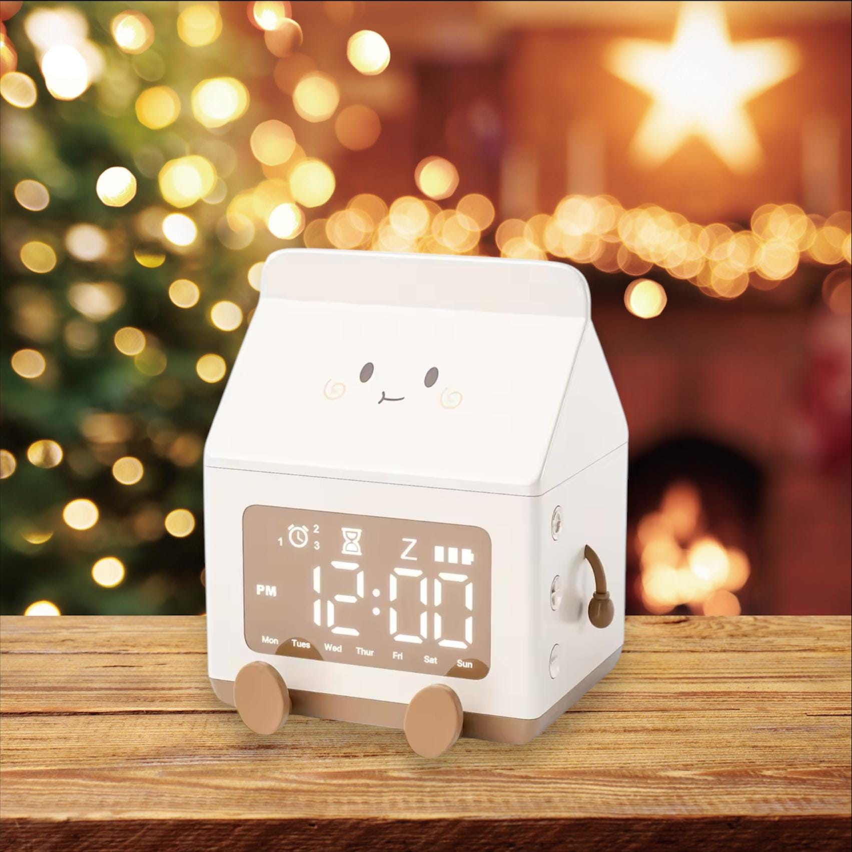 Creative Milk Box Digital Alarm Clock – Cute Mini Countdown Timer, Date ...