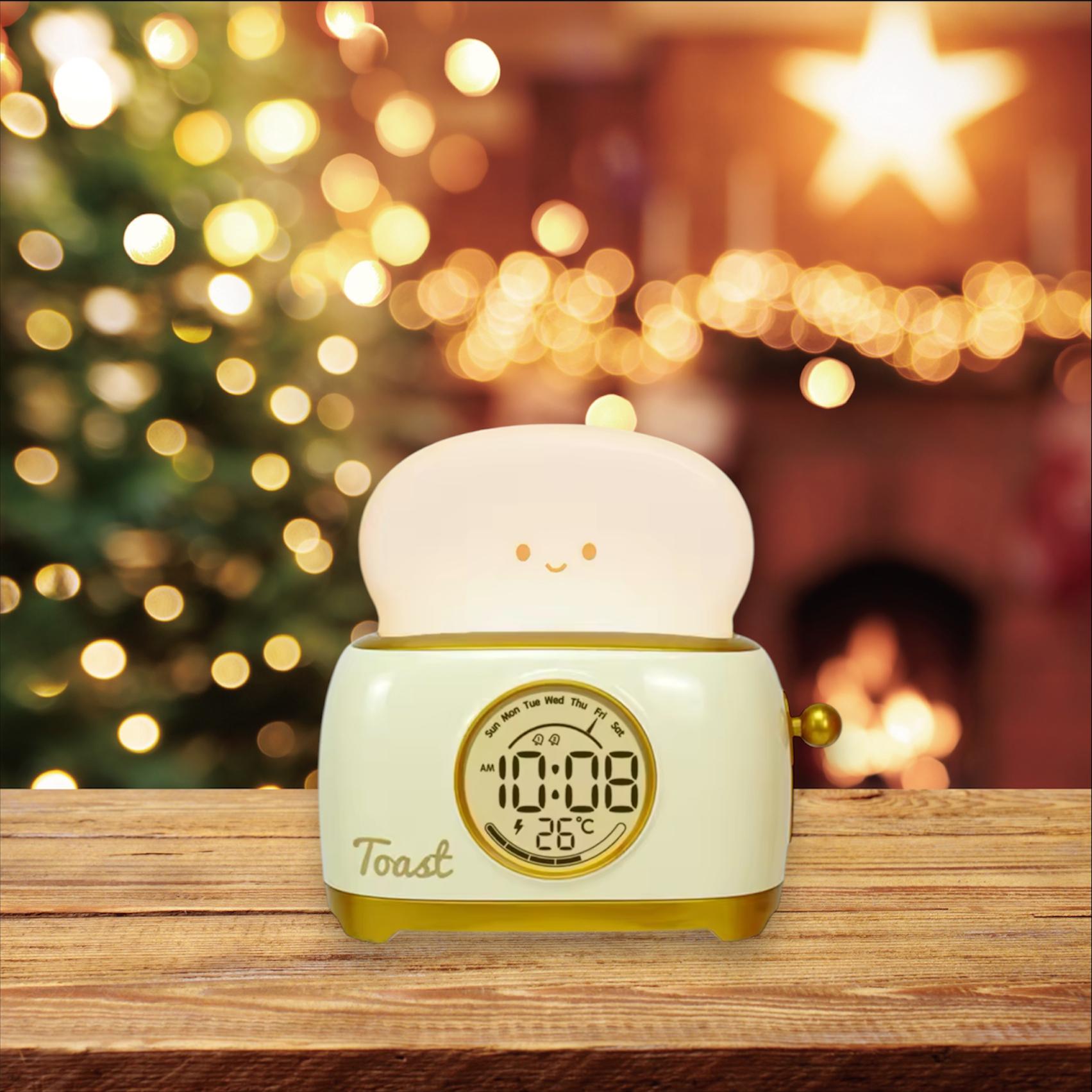 Kid's Digital Alarm Clock With LED Night Light Sleep Trainer ...