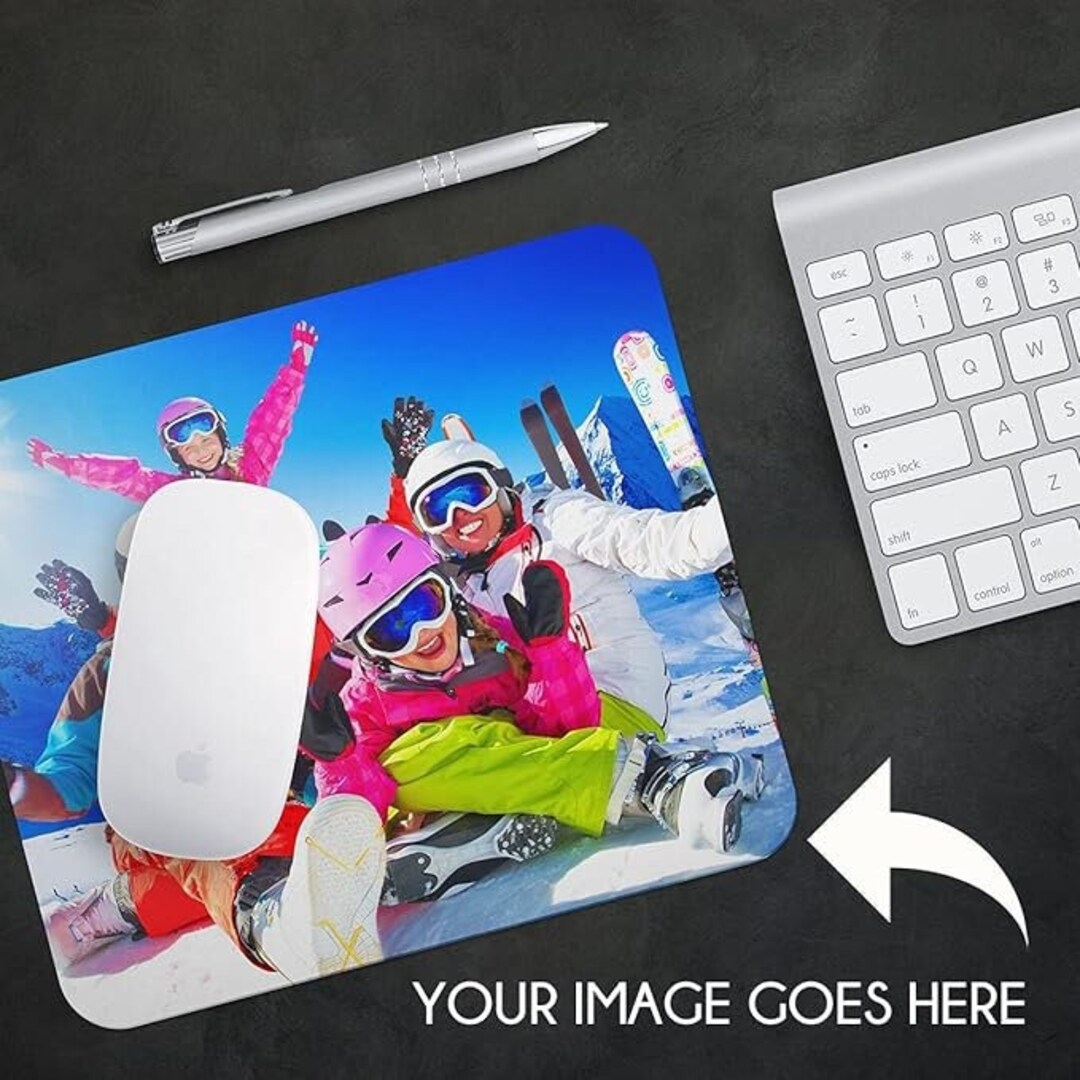 PERSONALISED Custom Large Photo Mouse Mat - Perfect Mousepad Gift for ...