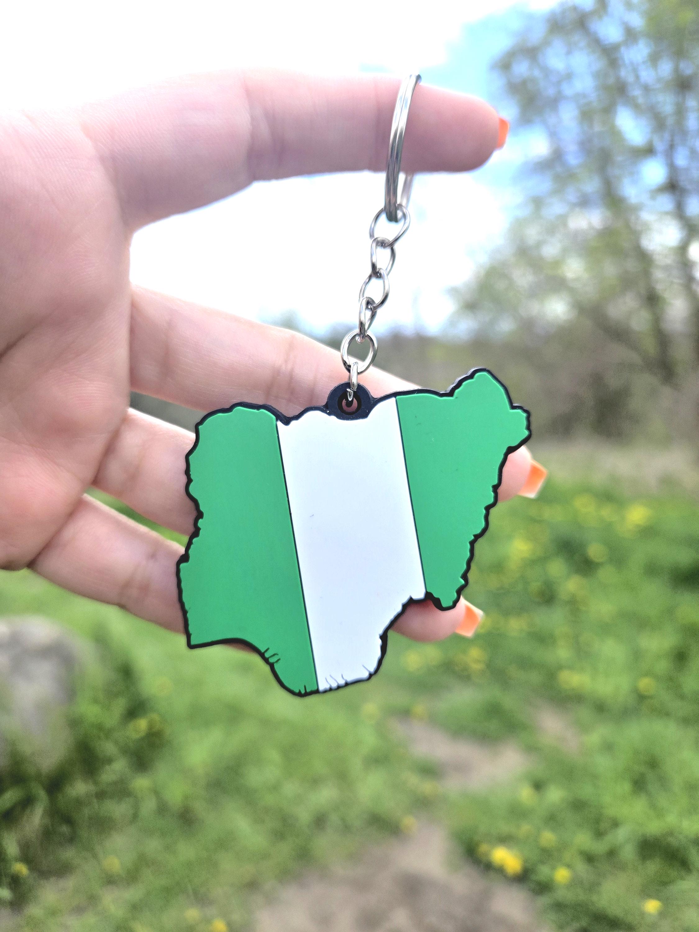 Nigeria Map Keychain – African Nation Souvenir, Cultural Gift, Travel ...