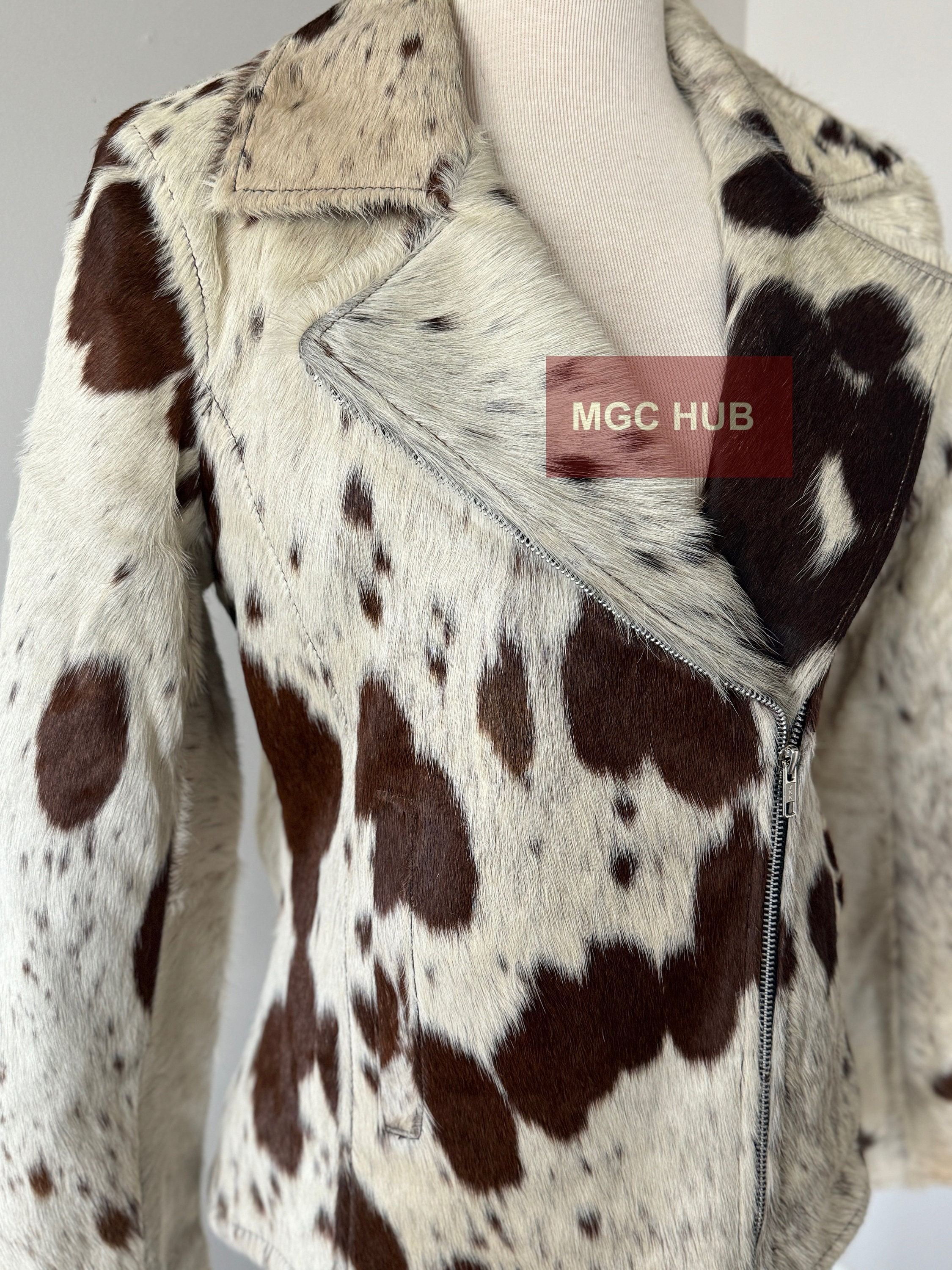 Stylish Original Cow Skin/ Cow Hide Leather Jacket for Women With ...