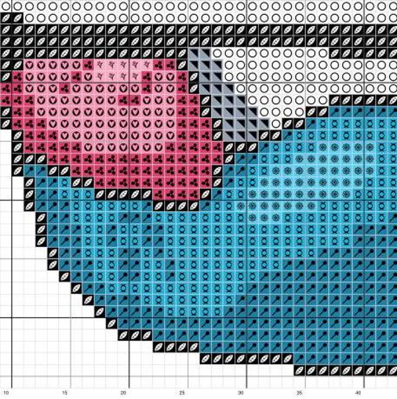 Be Trans Throw Hands Digital PDF Cross-stitch Pattern Pattern Keeper ...