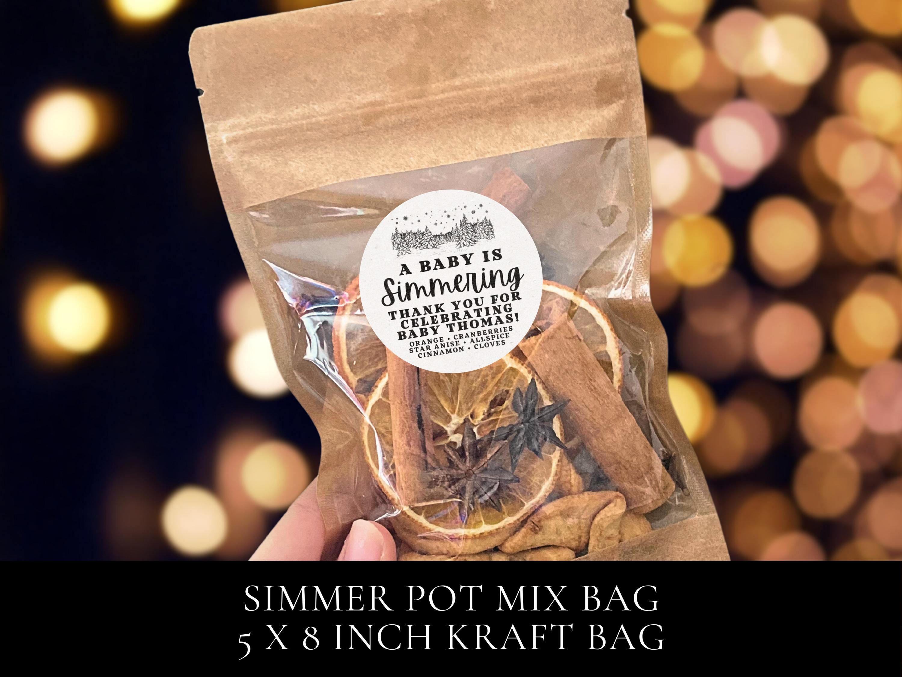 Winter Baby Shower Simmer Pot Recipe Mix Kit Simmering Scents and ...