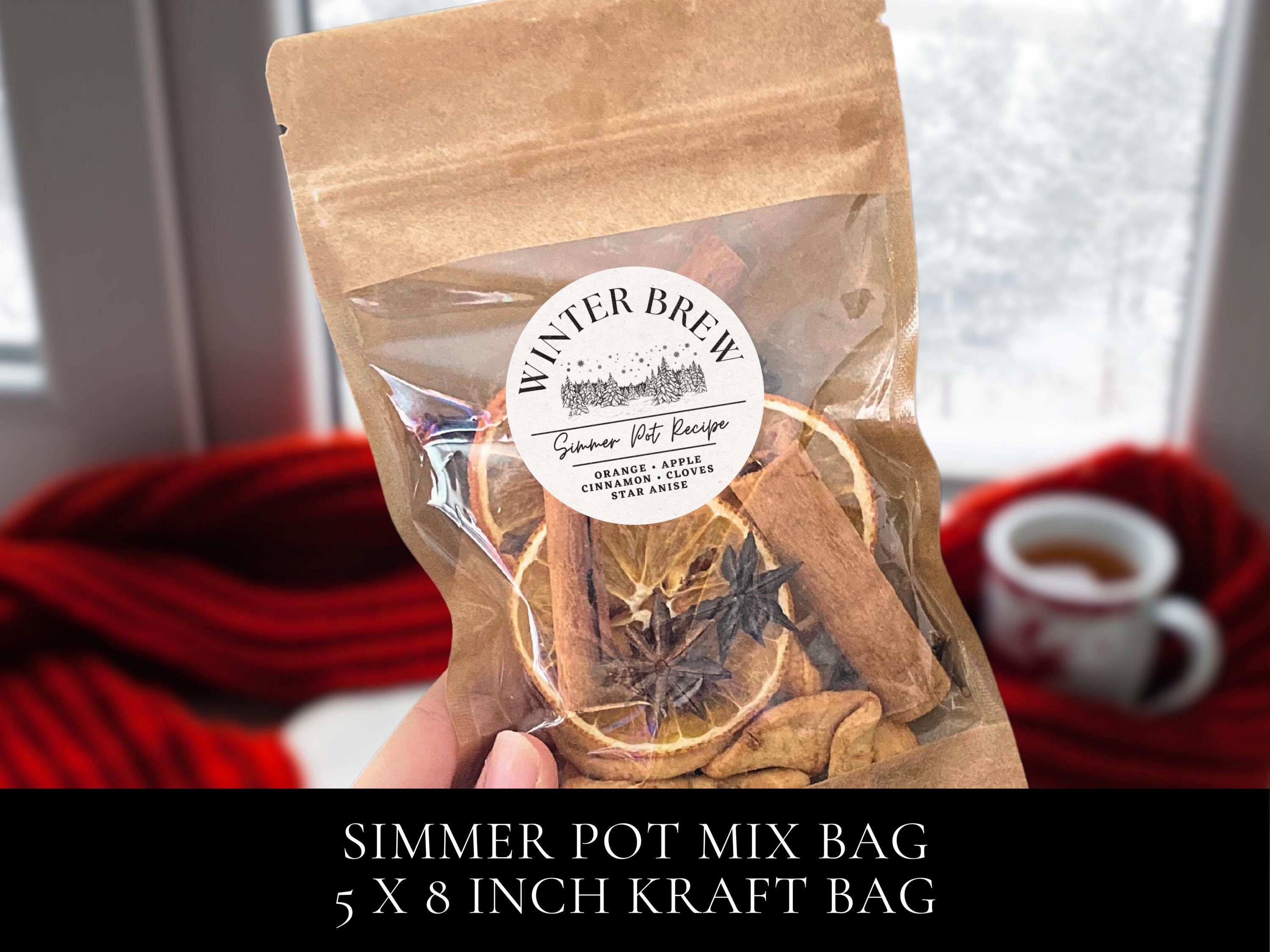 Winter Simmer Pot Recipe Mix Kit Christmas Simmering Seasonal Spices ...