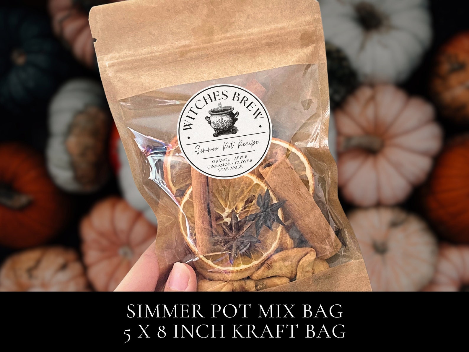 Witches Brew Halloween Simmer Pot Recipe Mix Kit Fall Themed Stovetop ...