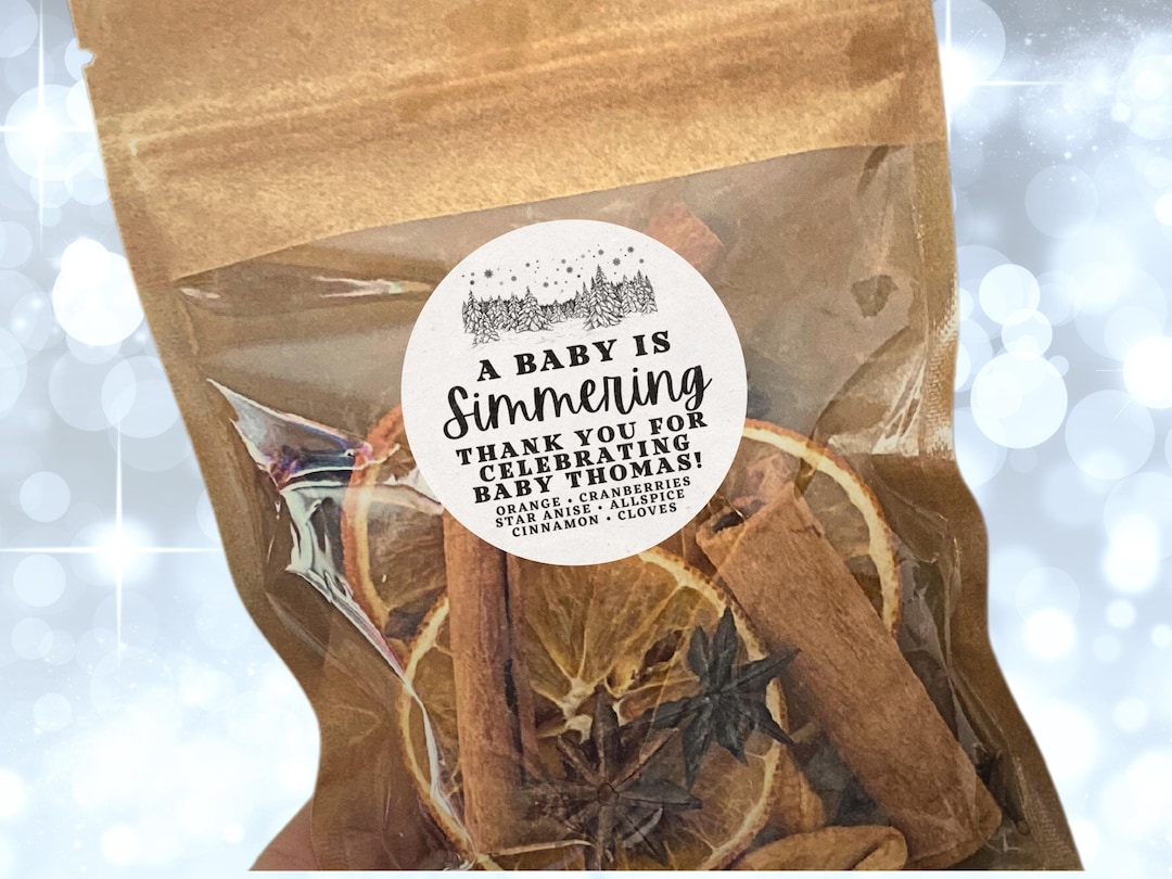 Winter Baby Shower Simmer Pot Recipe Mix Kit Simmering Scents and ...