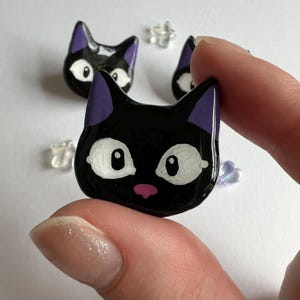 Jiji the Cat Studio Ghibli Kiki's Delivery Service Handmade Clay Pin - Etsy