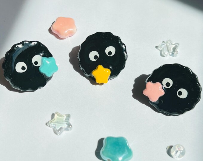 Studio Ghibli Spirited Away Soot Sprite Pin Handmade - Etsy