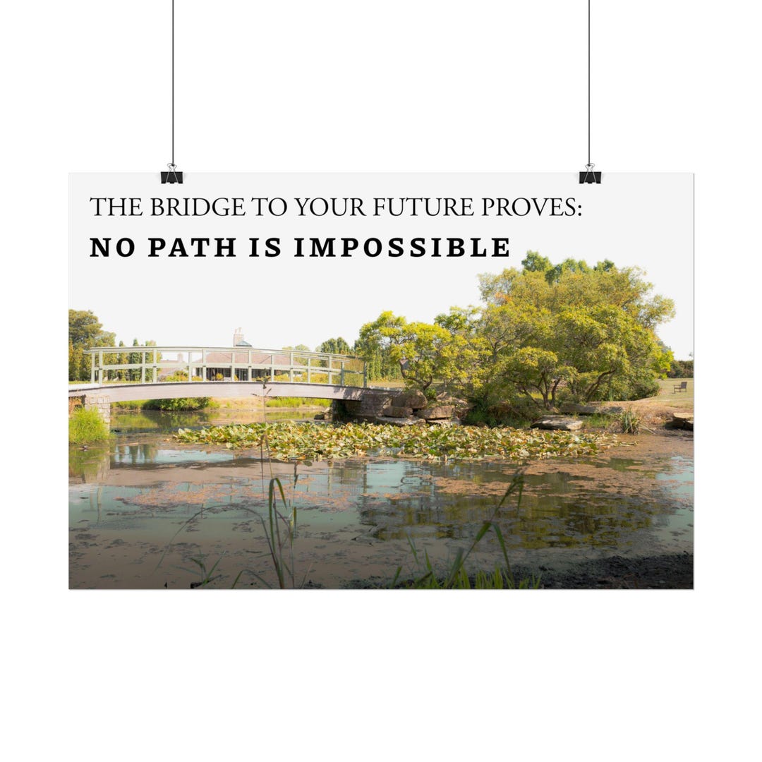 Inspirational Rolled Poster - No Path is Impossible - Motivational Wall ...