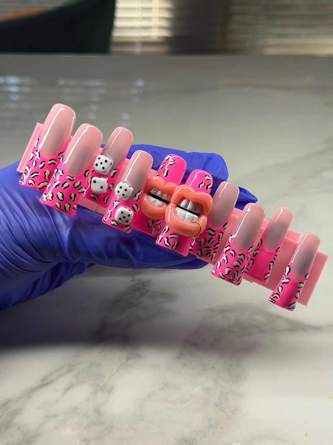 XL Duck French Tip Press on Nails - Etsy