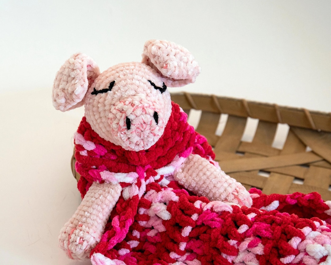 Pig Lovey, Newborn Lovey Stuffed Animal - Etsy