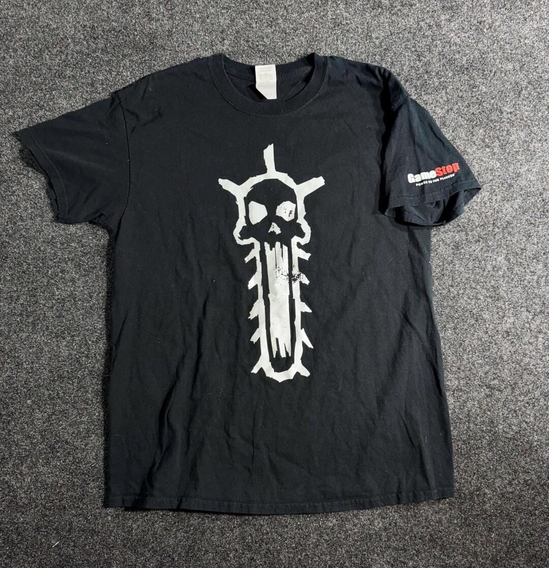 Mad Max Crew WB Studios Video Game Scabrous Scrotus Chainsaw Tshirt ...