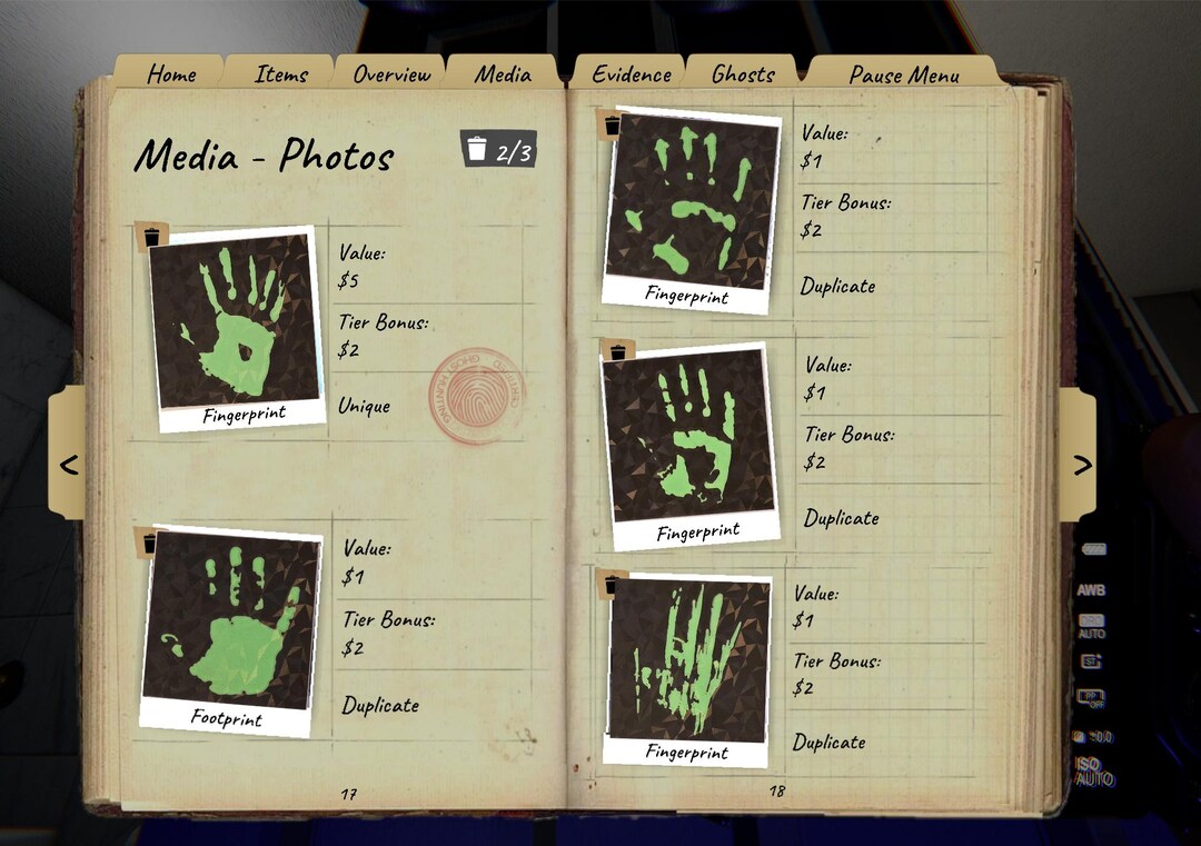 Phasmophobia UV Handprint Evidence Photo | 3D Printed Ghost Hunting ...