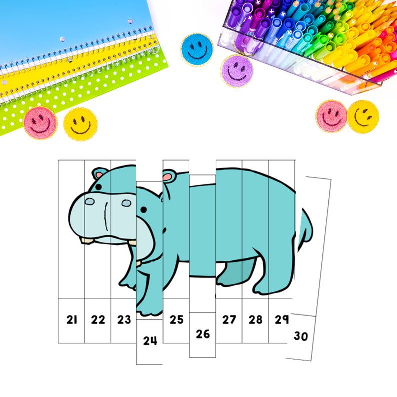Sequencing Number Puzzles 1 to 30 Skip Count 2s Counting 10s First ...