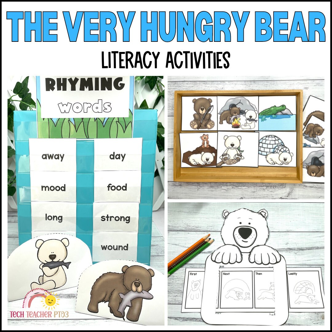 The Very Hungry Bear by Nick Bland Story Retell Activities - Etsy