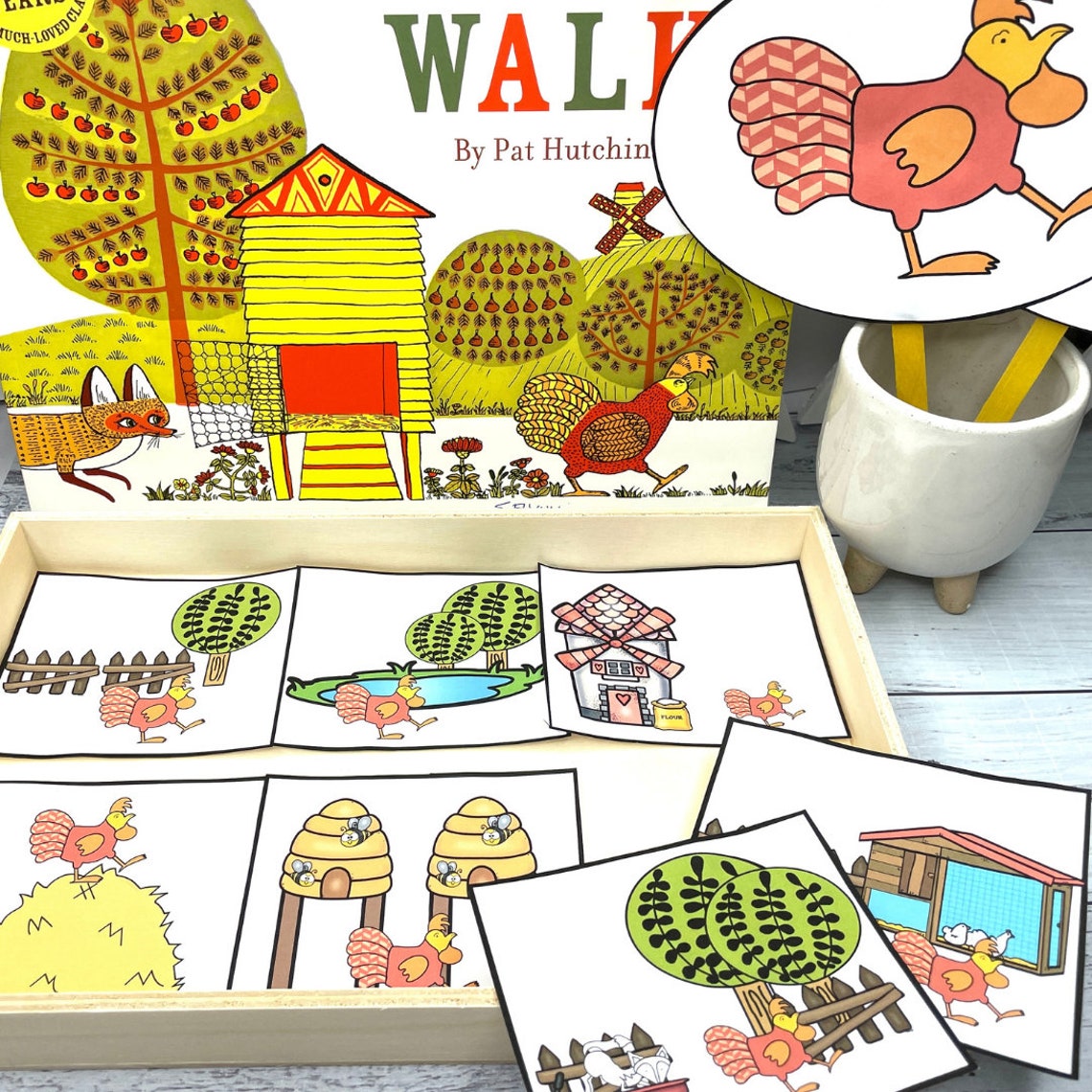 Rosie's Walk by Pat Hutchins Story Retell Activities - Etsy