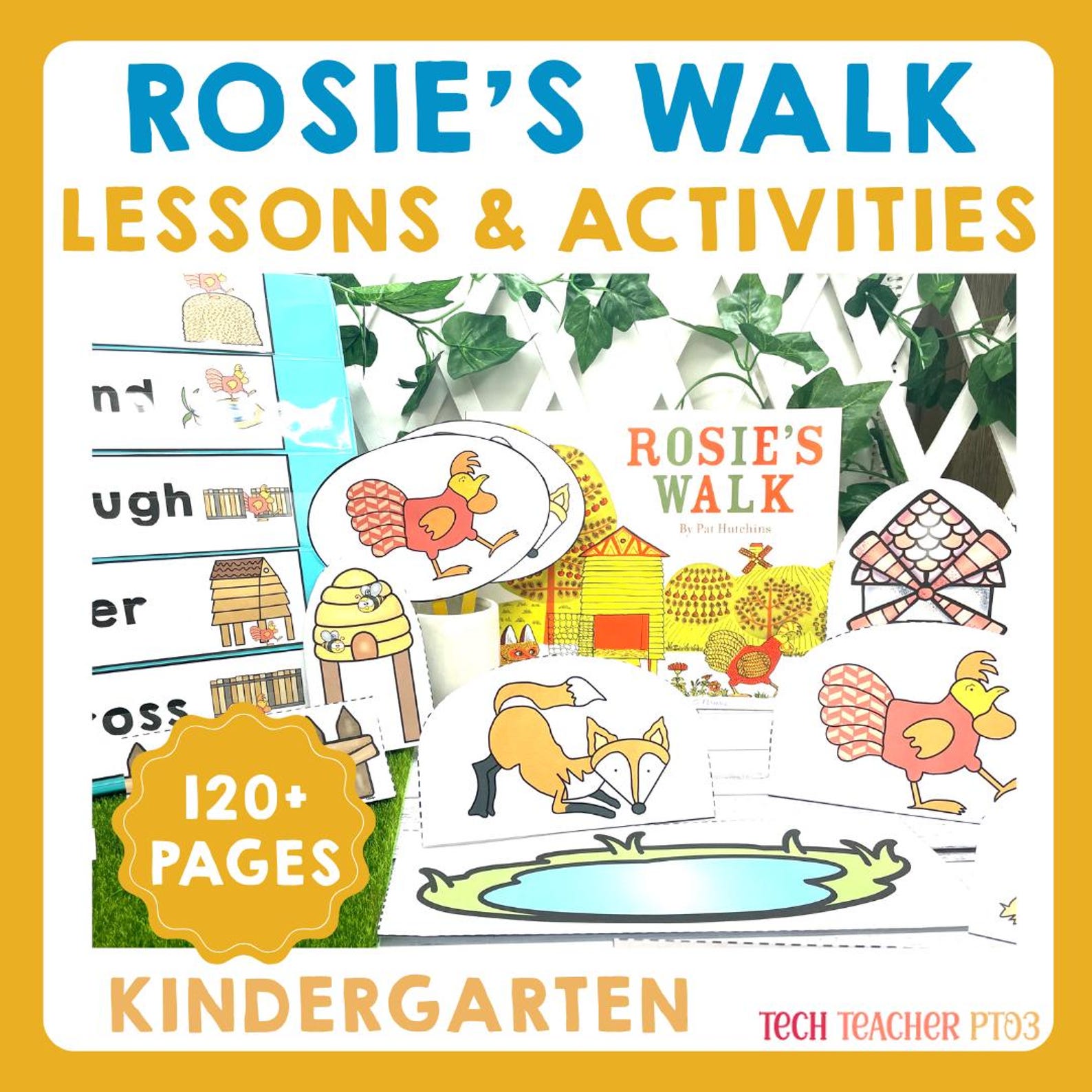 Rosie's Walk by Pat Hutchins Story Retell Activities - Etsy