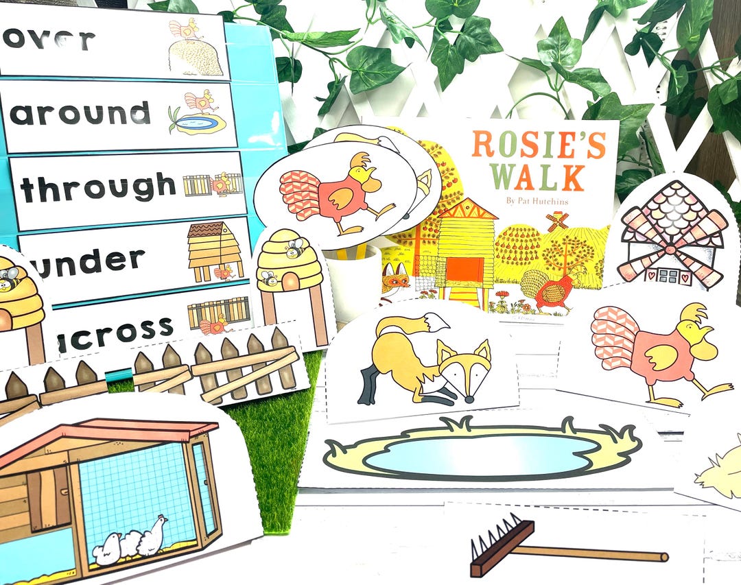 Rosie's Walk by Pat Hutchins Story Retell Activities - Etsy