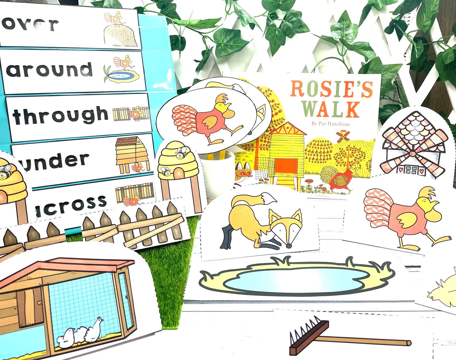 Rosie's Walk by Pat Hutchins Story Retell Activities - Etsy