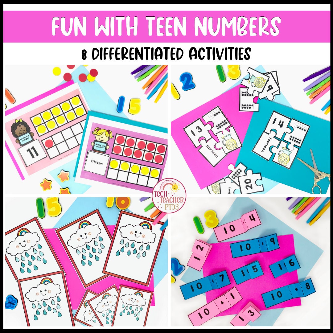 Teen Number Activities - Etsy