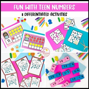 Teen Number Activities - Etsy