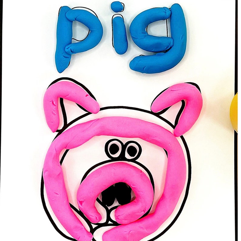 Farm Animal Play Dough Mats Activities - Etsy