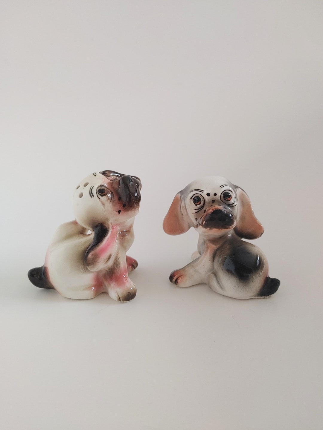 Vintage Cute Dog Puppy Salt and Pepper Shakers - Etsy