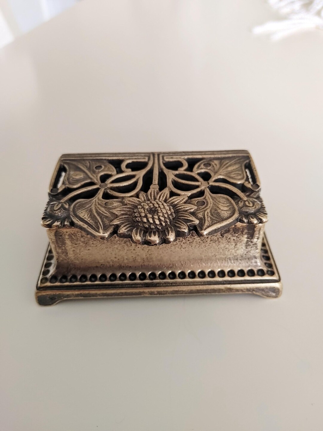 Vintage Solid Brass Postage Stamp Holder | Made in Italy - Etsy