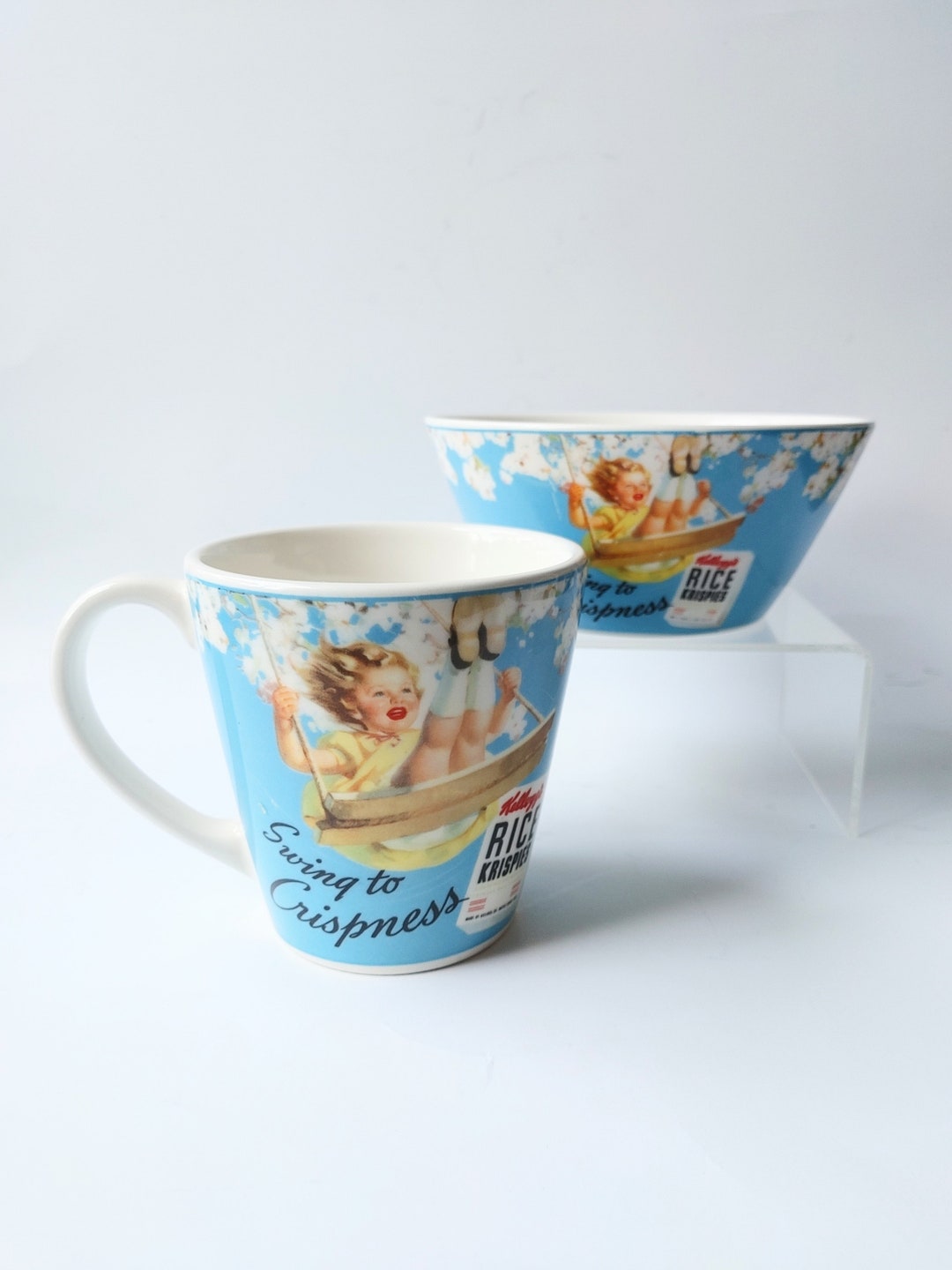 Vintage Rice Krispies Collectible Mug and Cereal Bowl - Etsy