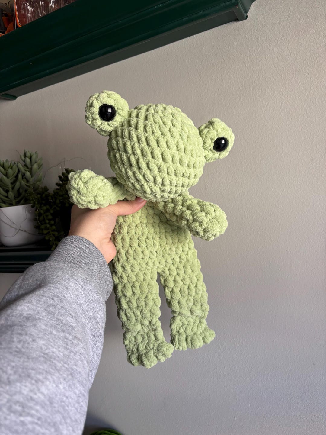 Frog Snuggler, Stuffie, Plushie, Cottagecore, Baby Nursery Decor, Baby ...