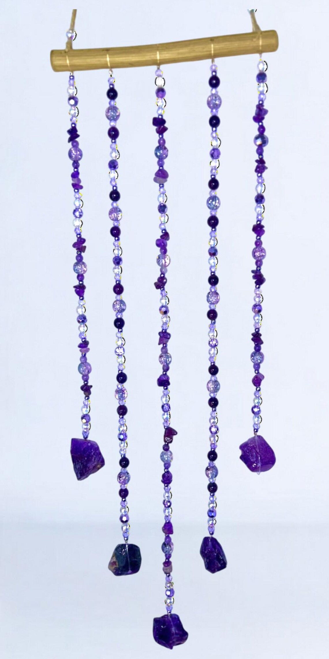 Amethyst Wind Chime - A Pop of Purple Protection - Etsy