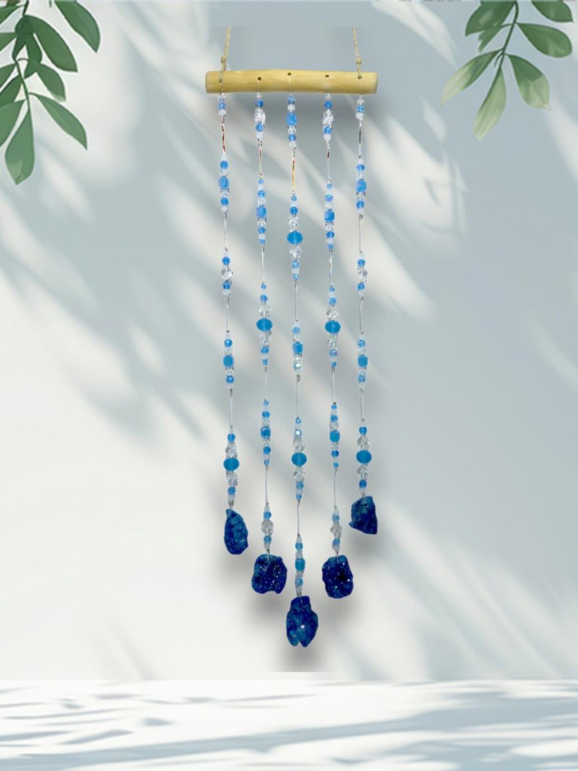 White Opal Breezy Blues Wind Chime - Etsy