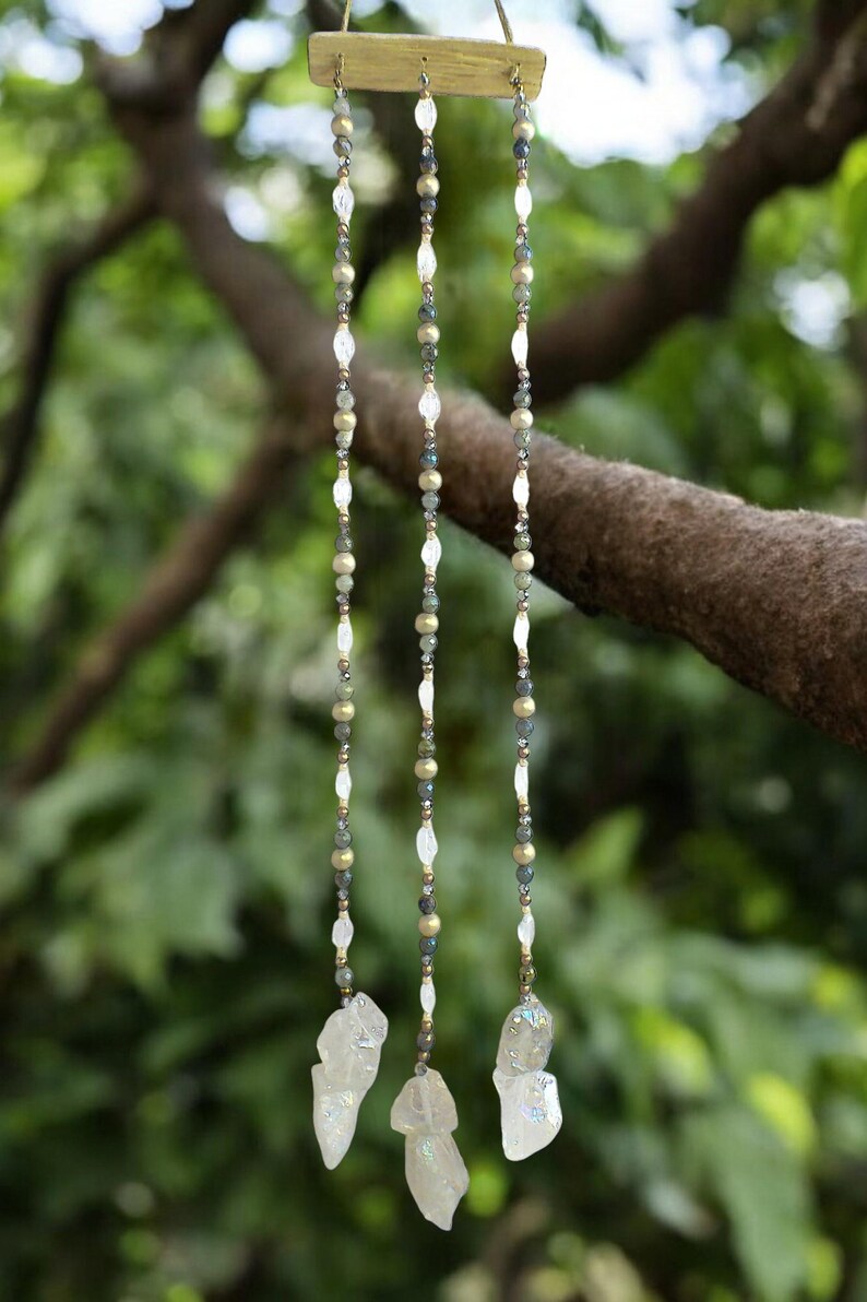 Labradorite Glow Wind Chime- a Daily Dose of Courage & Clarity - Etsy