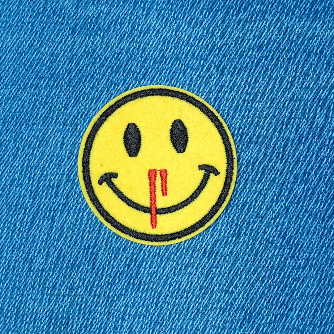 Bloody Nose Emoji Patch Iron on Patches Back Patch Embroidered Patches ...