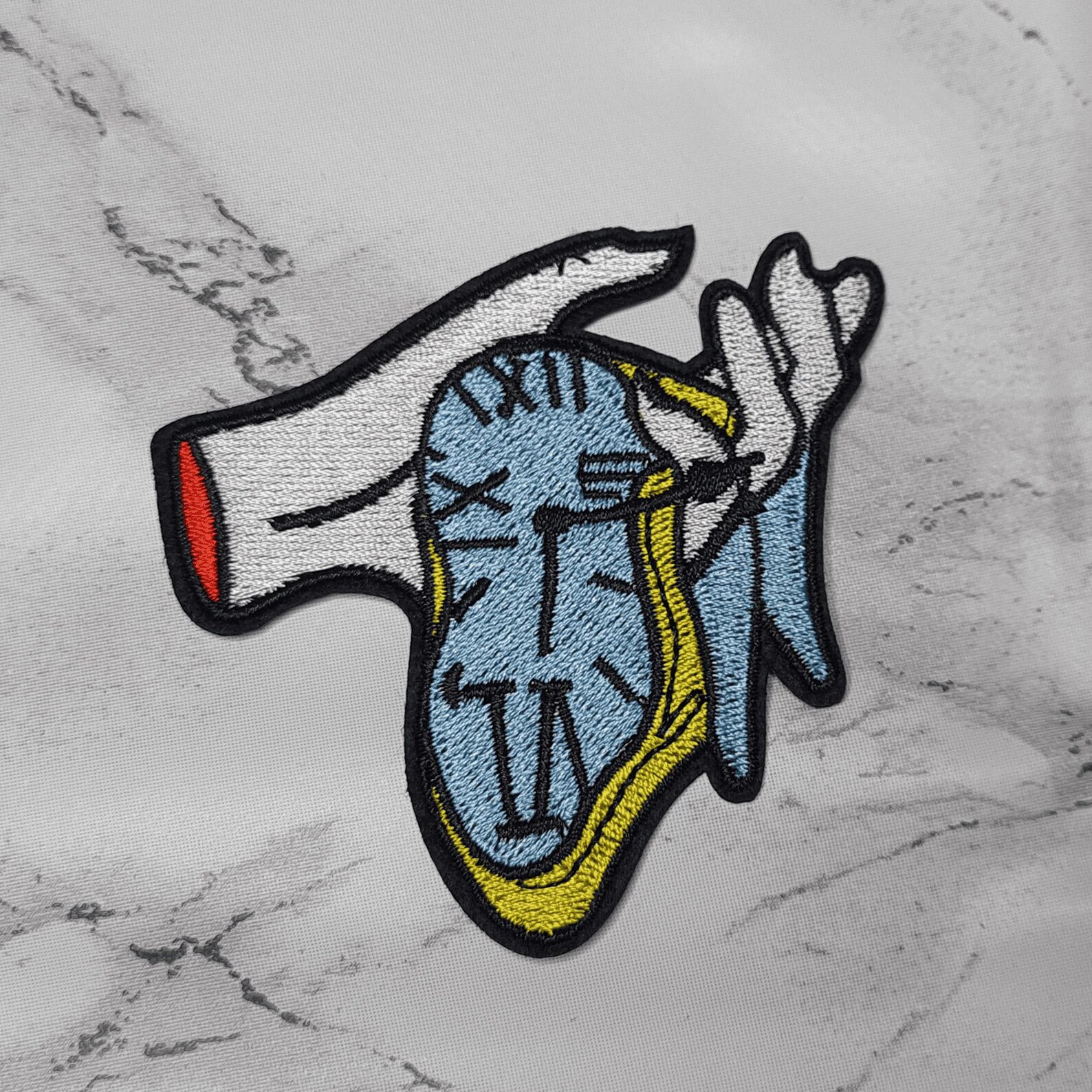 Melting Clock Patch | Iron on Patches Back Patch Embroidered Patches ...