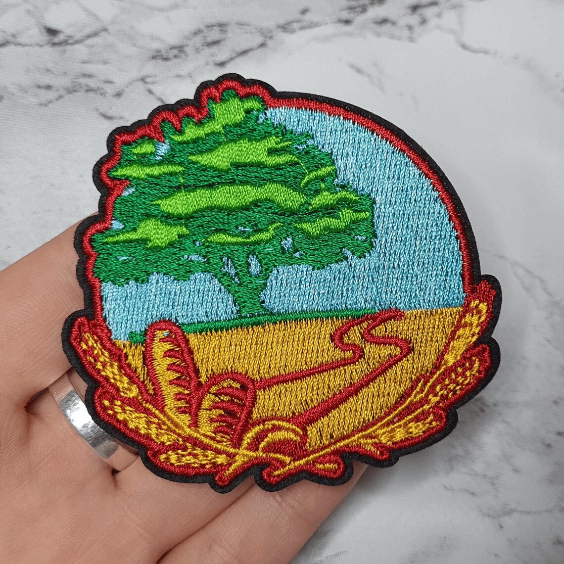 Wheat Field Embroidered Iron on Patch | Nature Camping Badge - Etsy