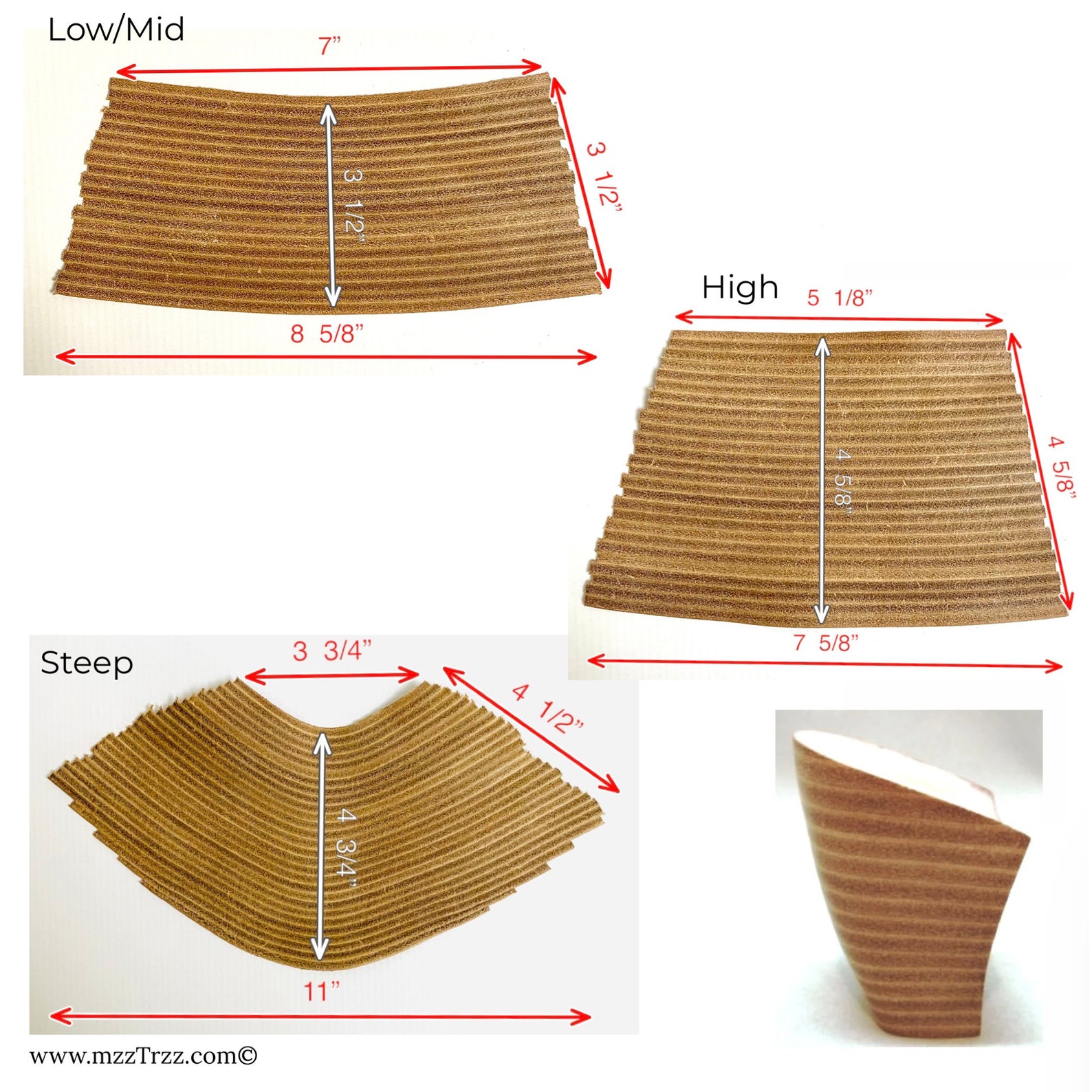 Shoemaking - Heels - Veg Tan Stacked Genuine Leather Heel Cover ...