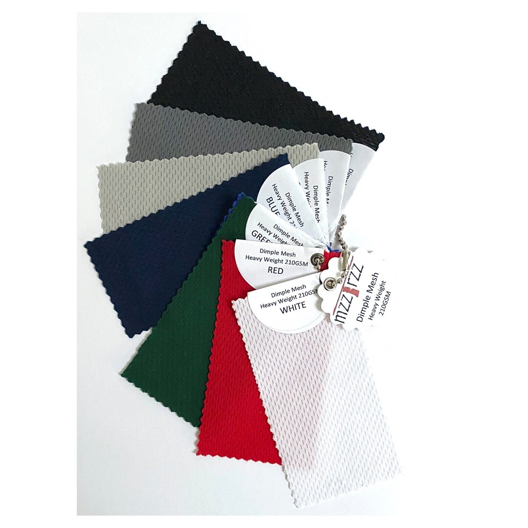 Material Dimple Mesh Heavy Weight Swatch Card - Etsy