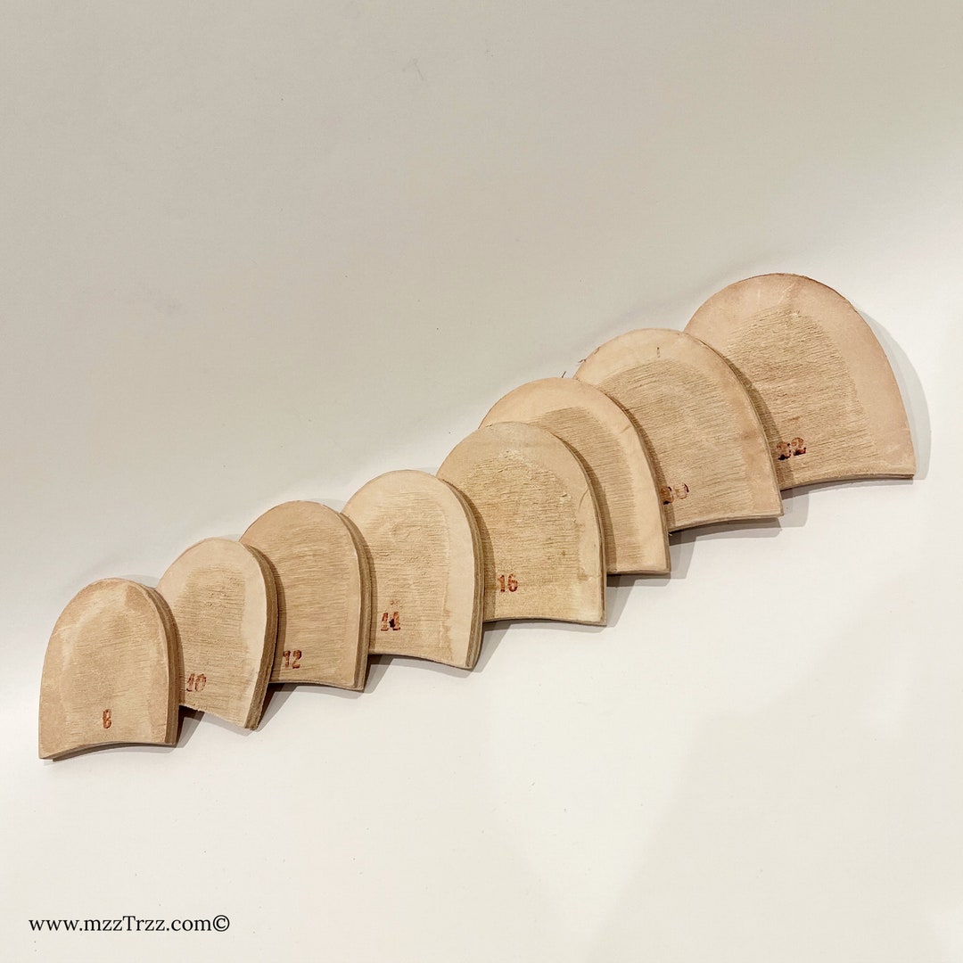 Shoemaking Heels Veg Tan Stacked 3/8 All Sizes - Etsy