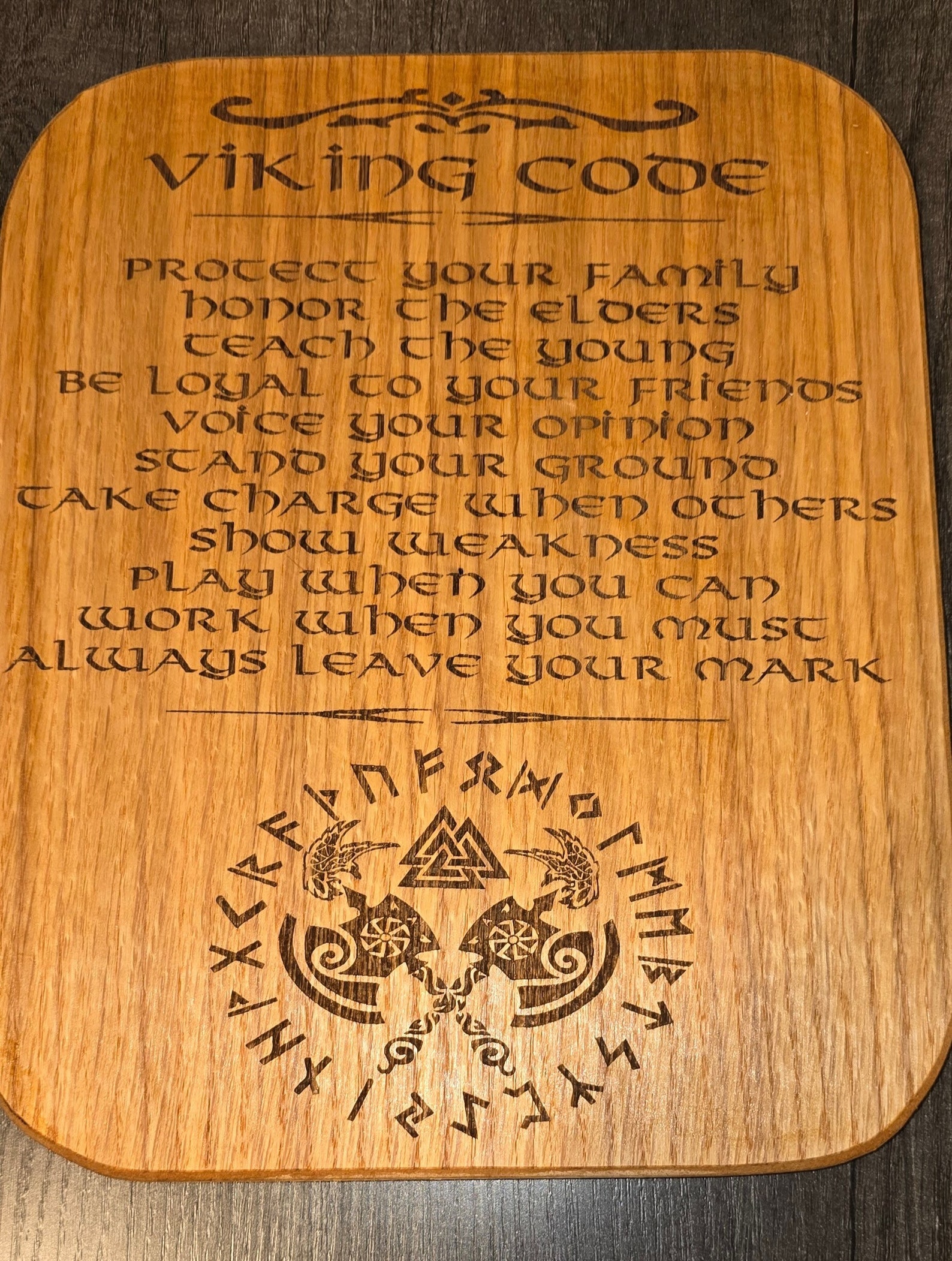 Viking Code Wall Decor - Etsy