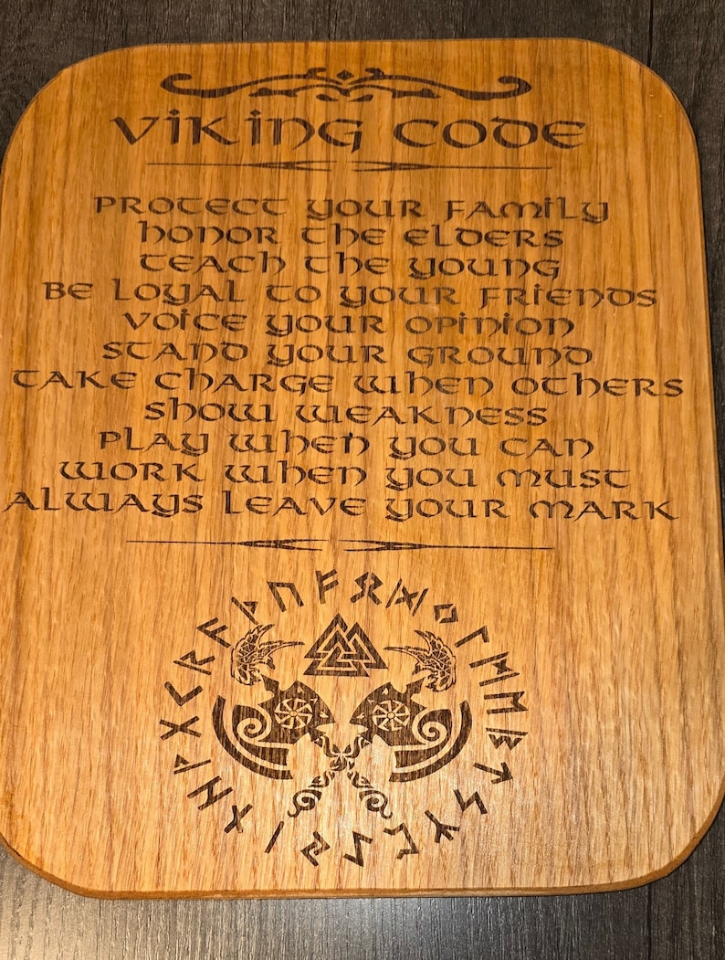 Viking Code Wall Decor - Etsy