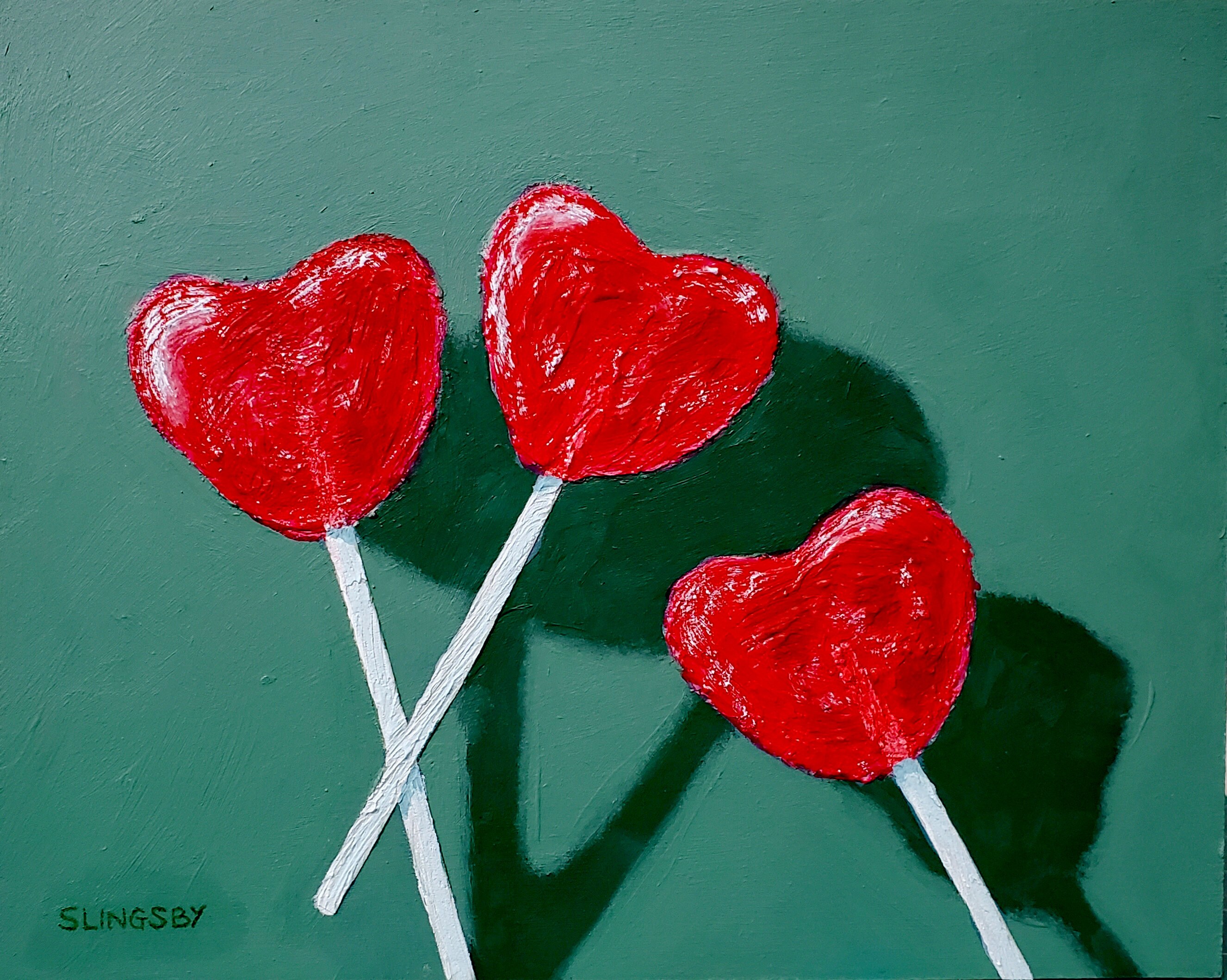 Original Painting - "sweet Hearts" - 8"x10" on Sealed Hardboard - Etsy ...