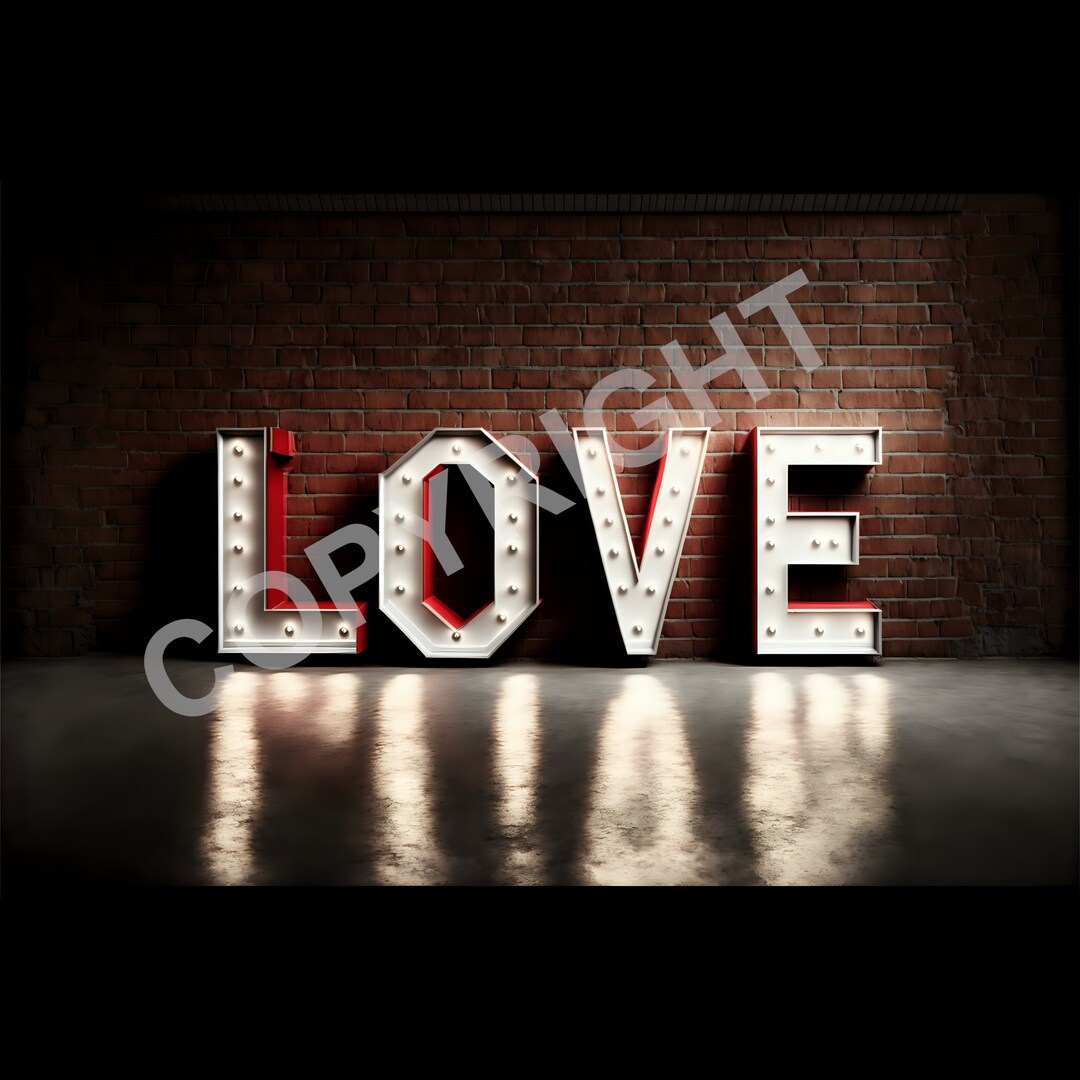 Large LOVE Letters Industrial Sign Digital Download 20 X 13 300dpi JPG ...